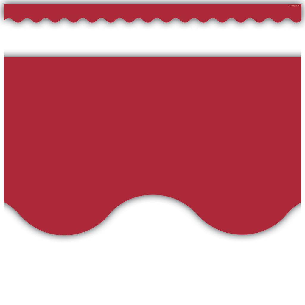 Cranberry Red Scalloped Border Trim – CM School Supply