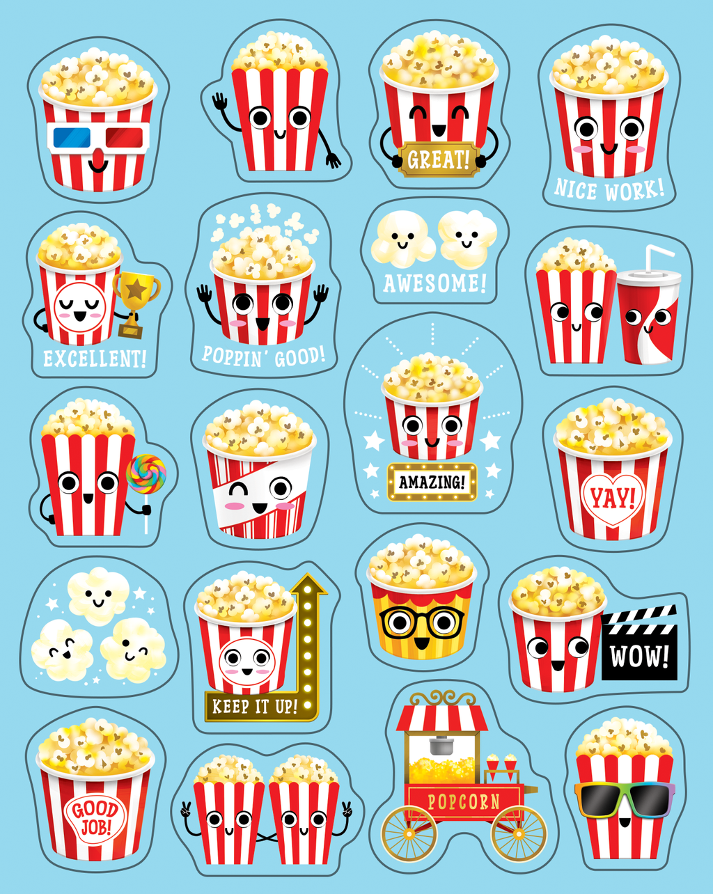 Popcorn Smelly Stickers – CM School Supply