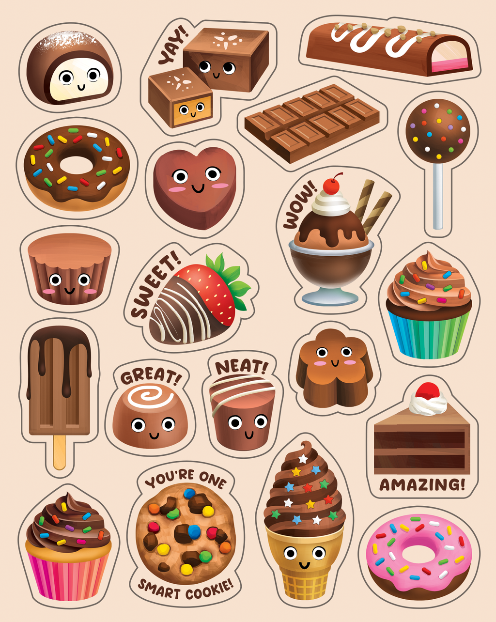 Chocolate Smelly Stickers – CM School Supply