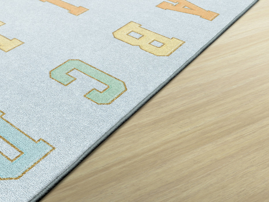 Blue Pastel Alphabet Criss Cross Applesauce Rug | By Schoolgirl Style ...