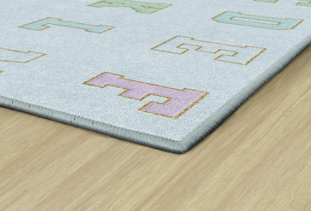 Blue Pastel Alphabet Criss Cross Applesauce Rug | By Schoolgirl Style ...