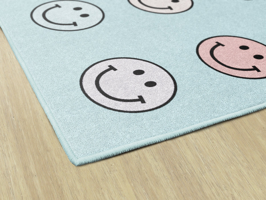 Pastel Rainbow Smileys Criss Cross Applesauce Rug | By Schoolgirl Style ...