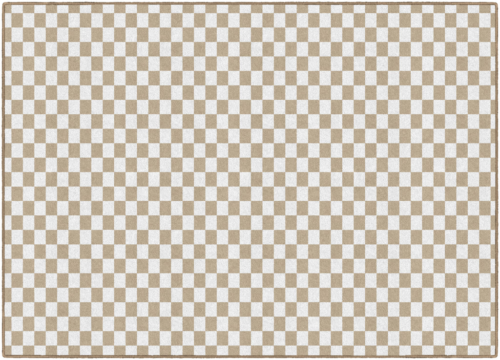 Brown & White Checkerboard Rug | By Schoolgirl Style – CM School Supply