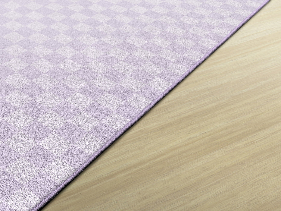 Lavender Checkerboard Rug Rug | By Schoolgirl Style — CM School Supply