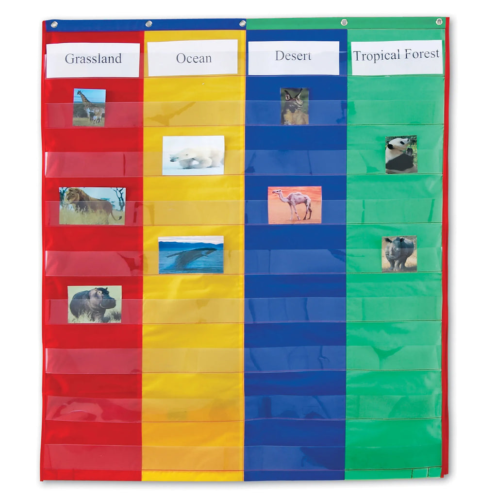 2 + 4 COLUMN POCKET CHART – CM School Supply