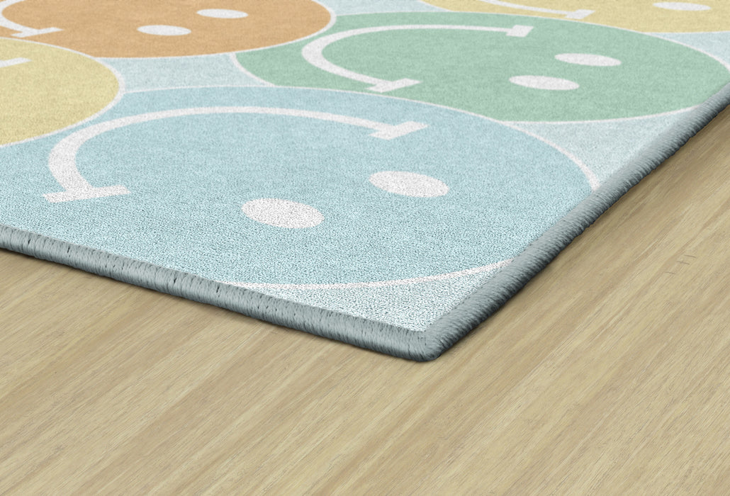 Pastel Rainbow Smileys Rug | By Schoolgirl Style — CM School Supply