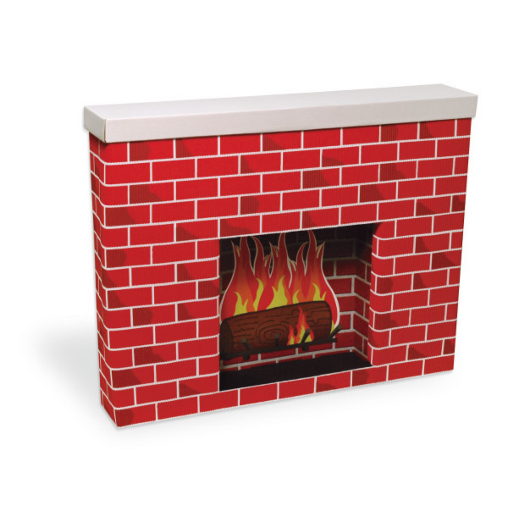Cardboard Fireplace Prop/Decoration | CM School Supply