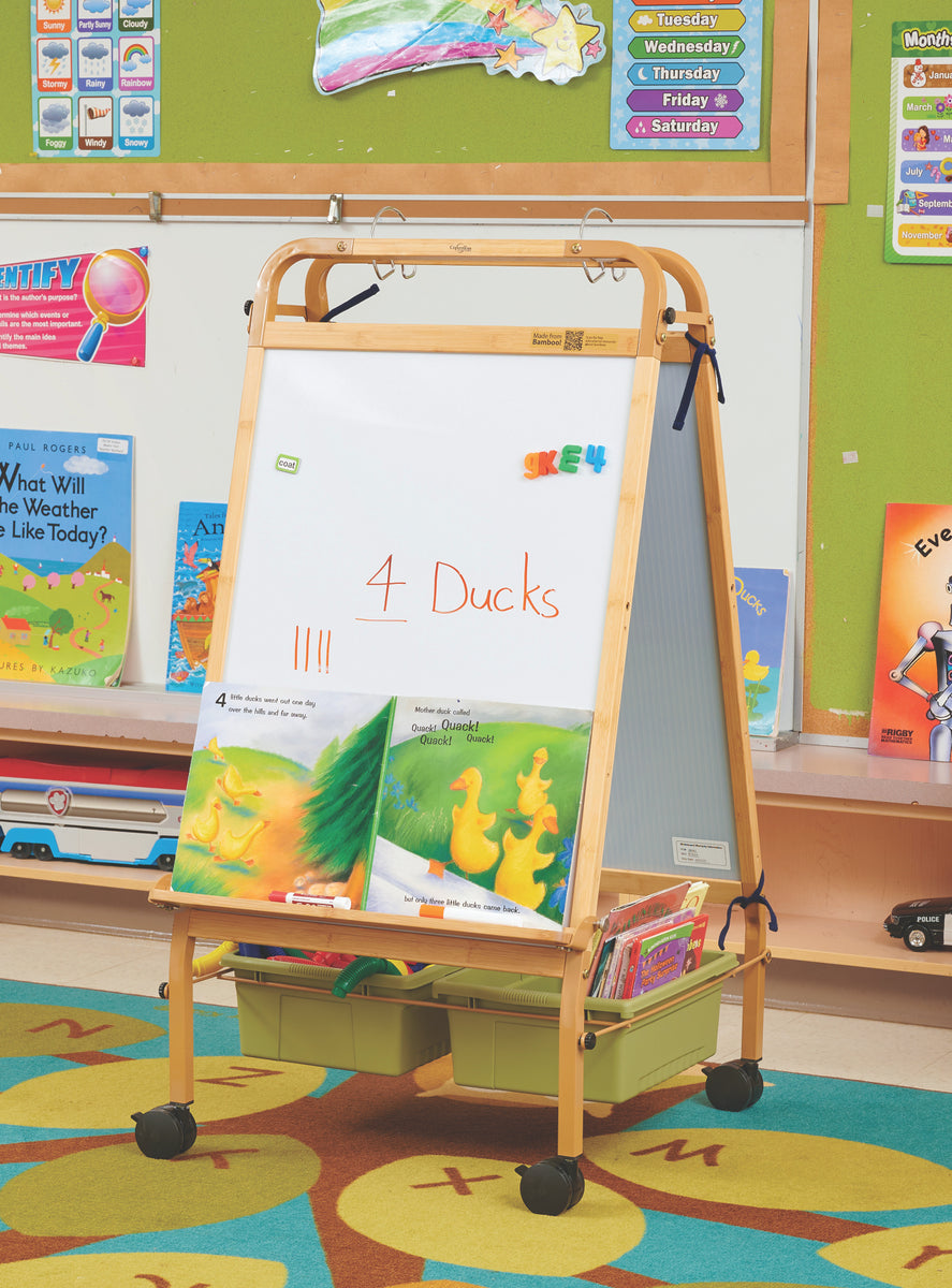 BAMBOO EARLY LEARNING STATION WITH VIBRANT TUB COMBO – CM School Supply