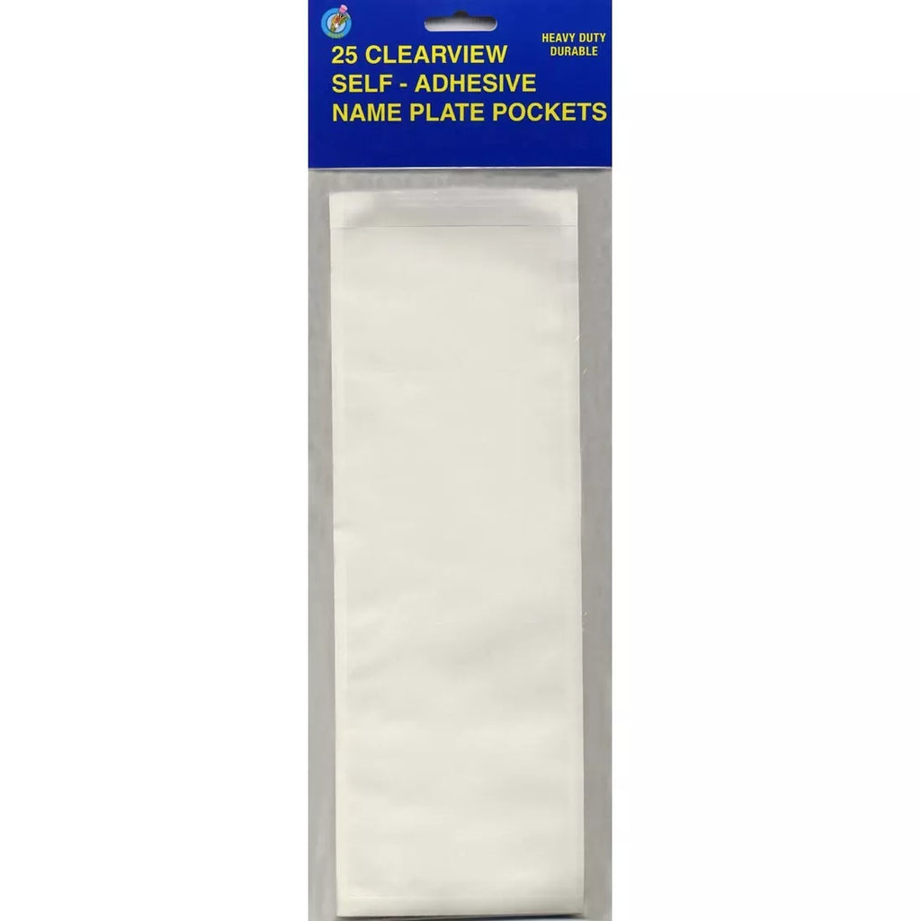 25 Clearview Nameplate Pockets – CM School Supply