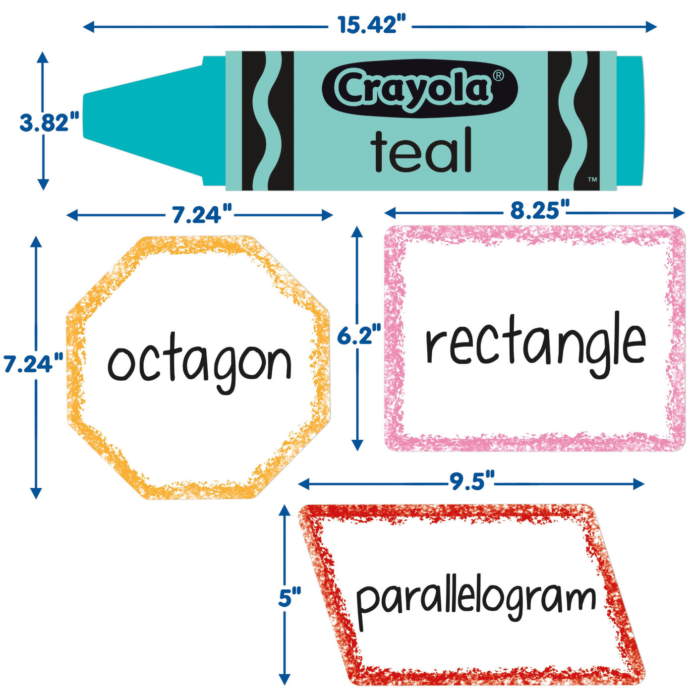 Crayola® Colors & Shapes Bulletin Board Sets — CM School Supply