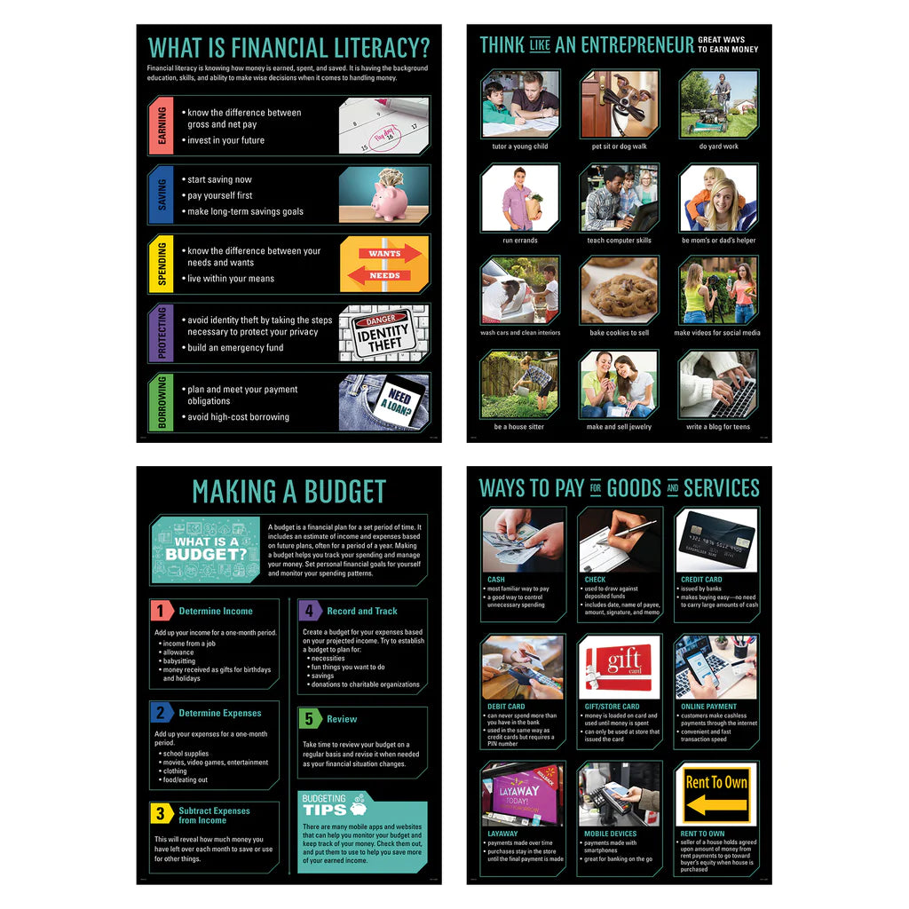 Financial Fundamentals 4-Poster Set – CM School Supply