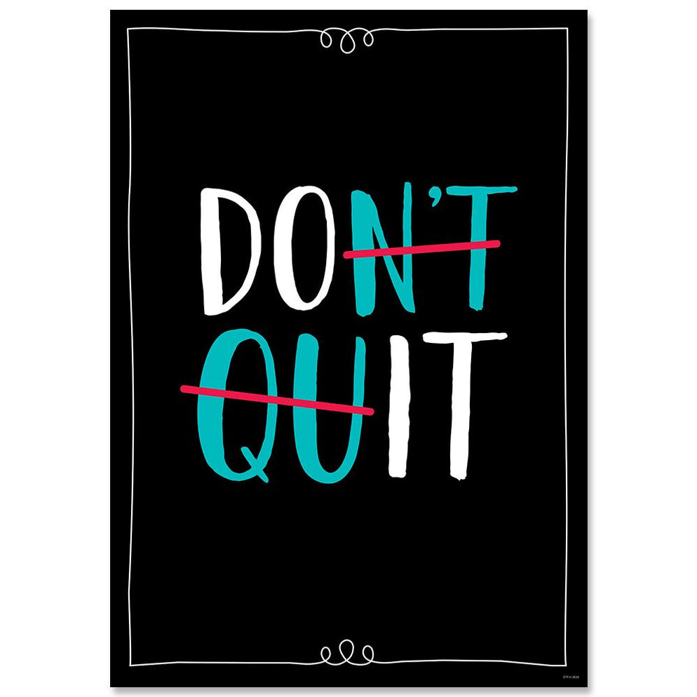 Don't Quit Poster — CM School Supply