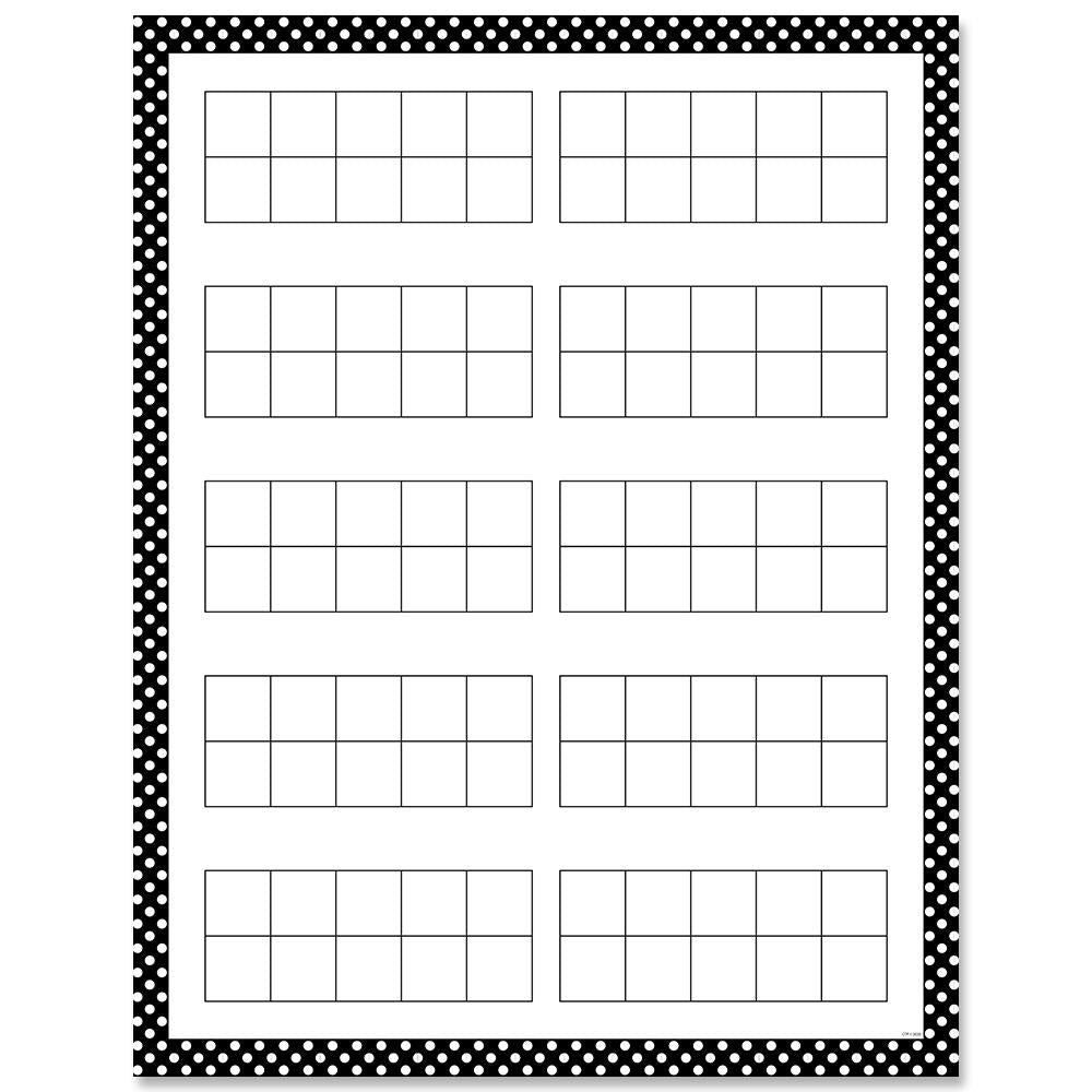 10 Frames Charts with a Purpose - CTP10192 – CM School Supply