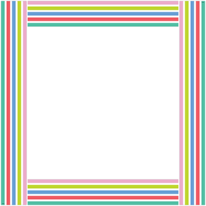Rainbow Stripes (Rainbow Doodles) Border — CM School Supply
