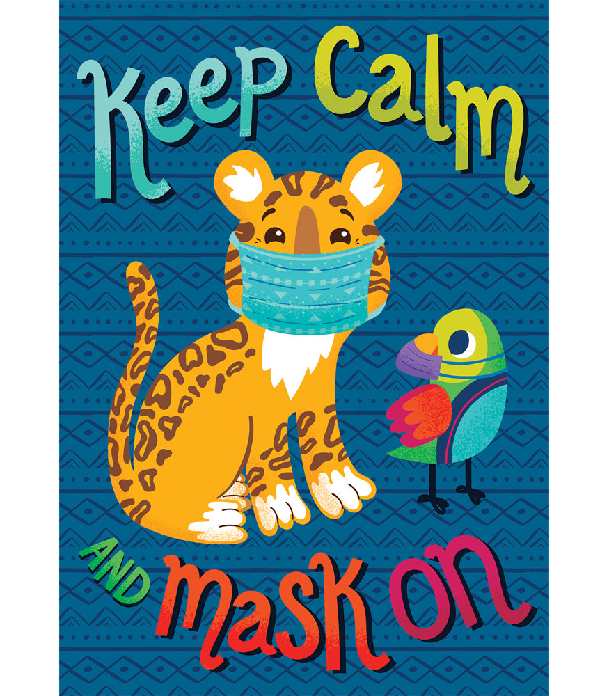 One World Keep Calm and Mask On Poster – CM School Supply