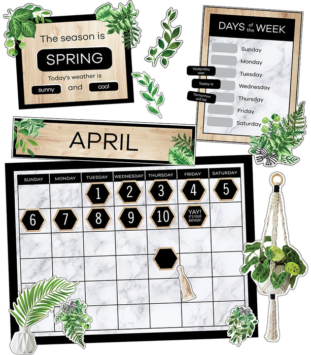 Simply Boho Calendar Bulletin Board Set — CM School Supply