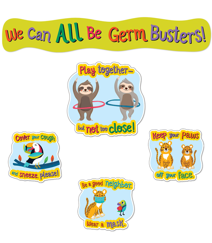 One World Germ Busters Bulletin Board Set — CM School Supply
