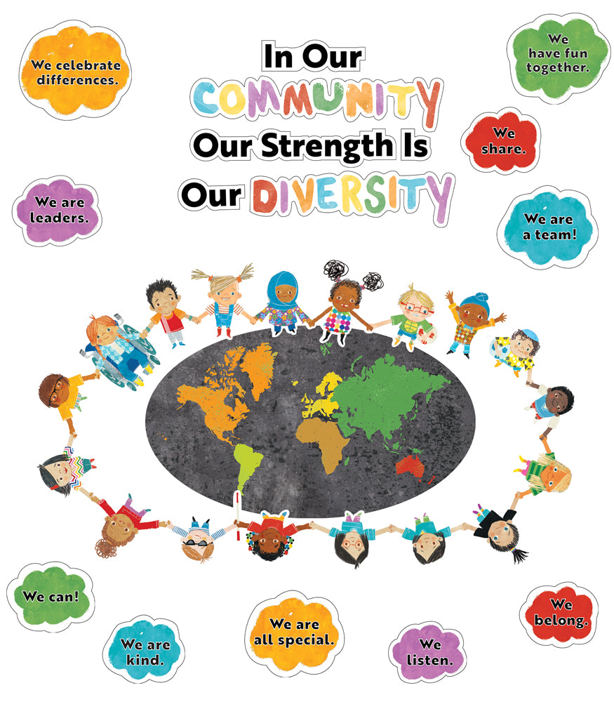 All Are Welcome Our Strength Is Our Diversity Bulletin Board Set – CM ...