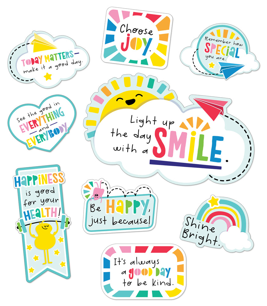 Happy Place Motivational Mini Bulletin Board Set – CM School Supply