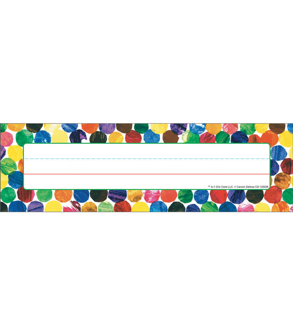 Eric Carle™ Dots Nameplates – CM School Supply