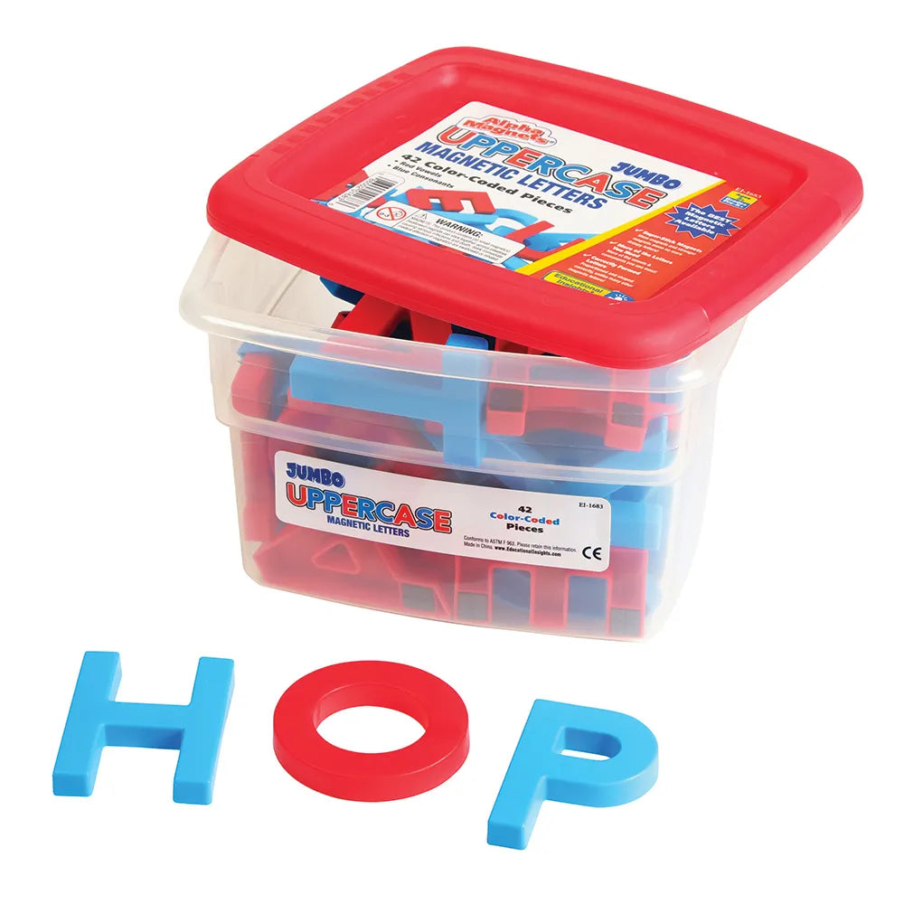 AlphaMagnets® Jumbo Color-Coded Uppercase, 42 Pieces D – CM School Supply