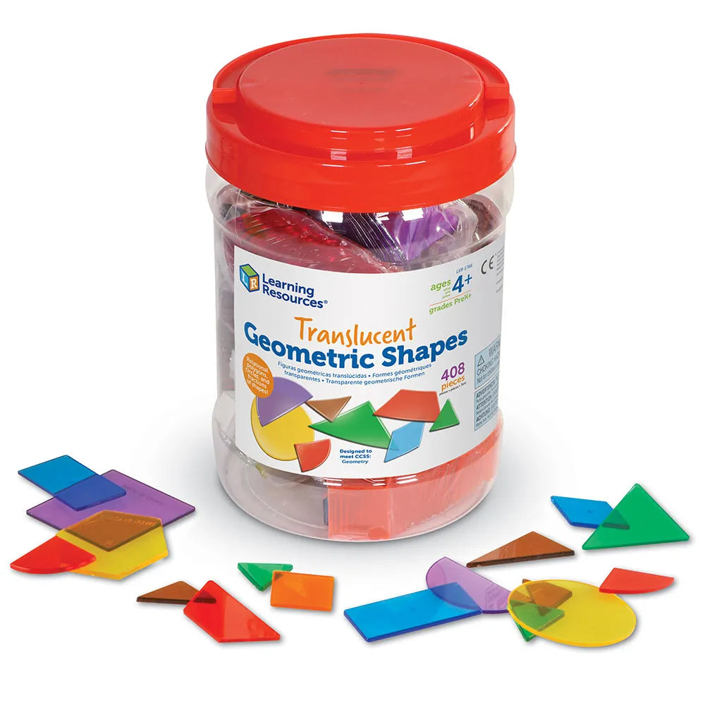 Translucent Geometric Shapes (Set of 408) – CM School Supply