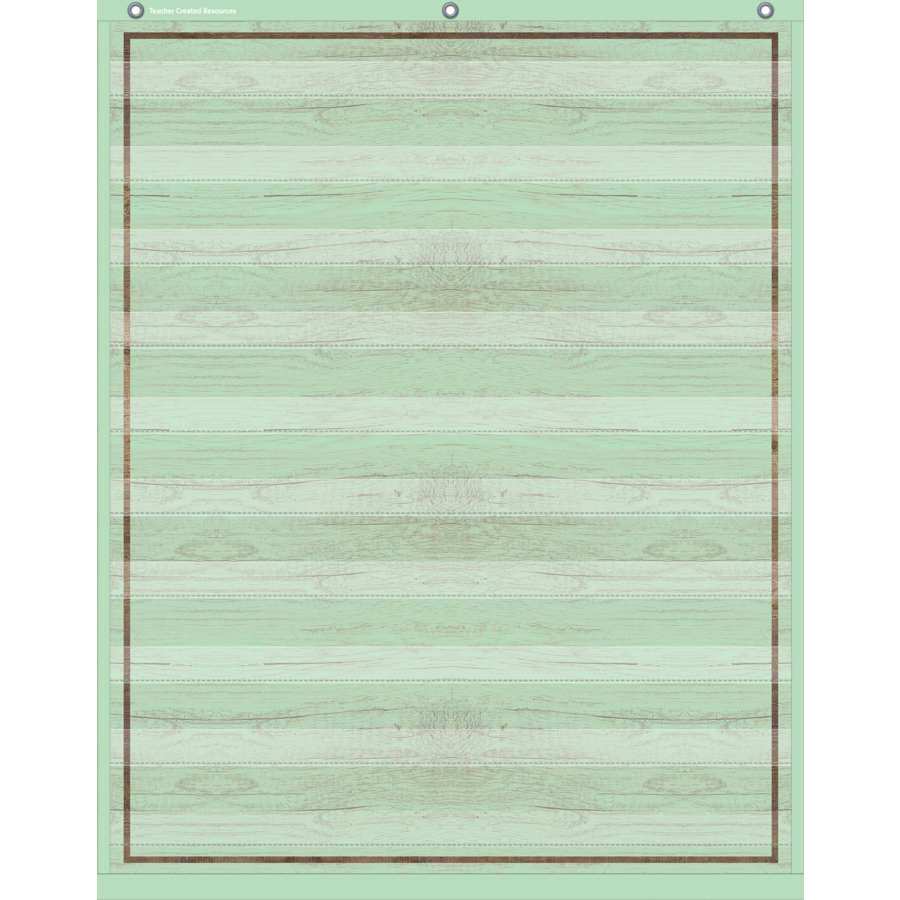 Mint Green Painted Wood 10 Pocket Chart (34" x 44")(C) – CM School Supply