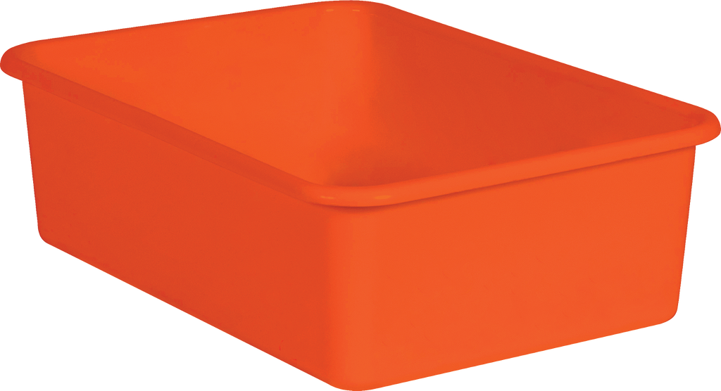 Orange Large Plastic Storage Bin – CM School Supply