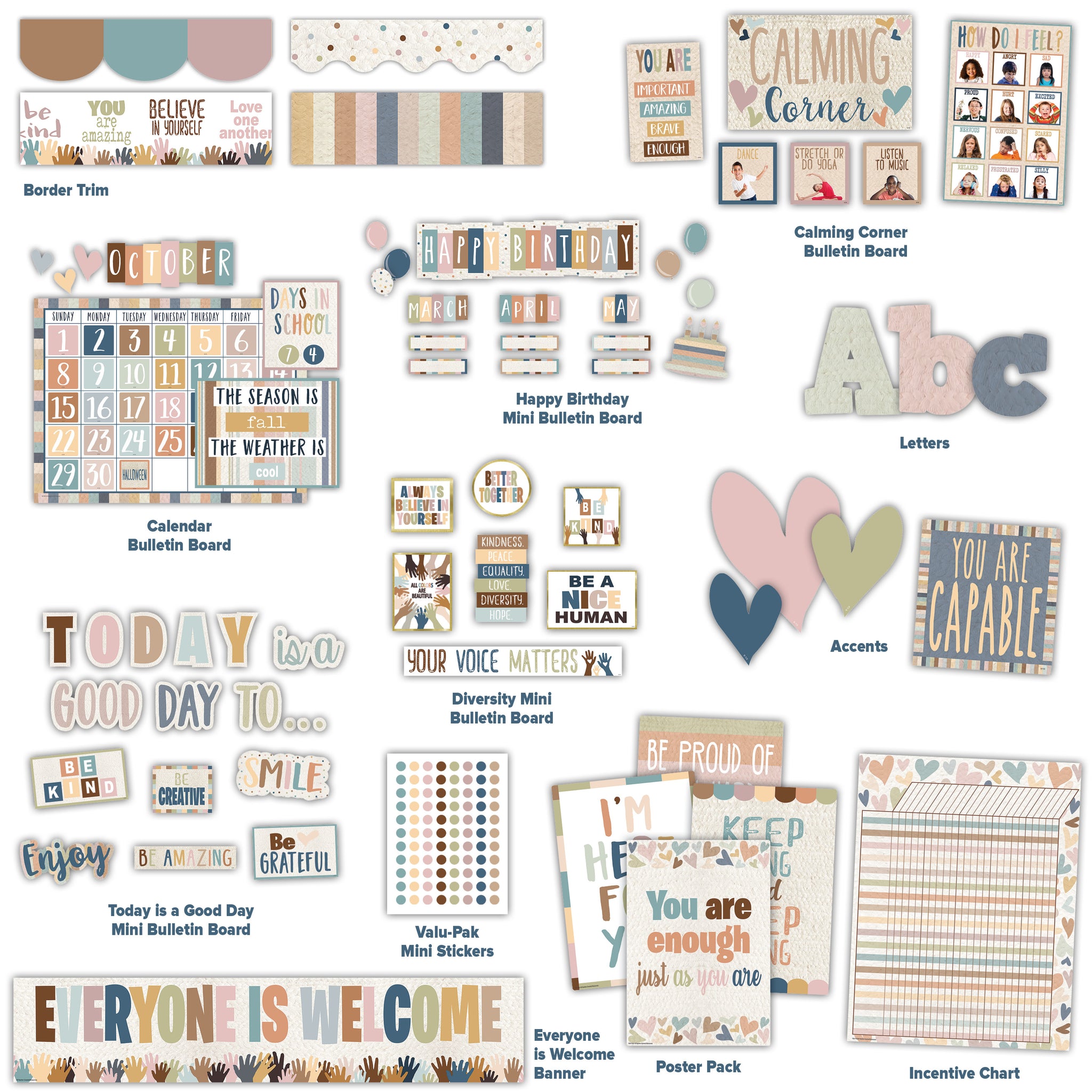 Everyone Is Welcome Classroom Decor | Inclusive Theme Decor — CM School ...