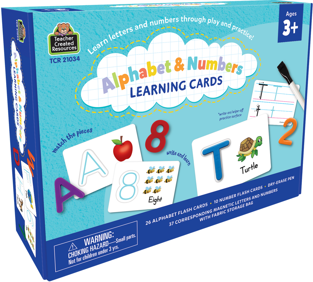Alphabet & Numbers Learning Cards – CM School Supply