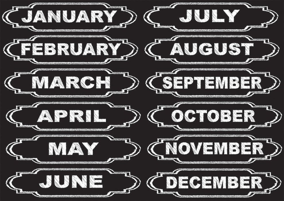 Months Of The Year Clipart Black And White