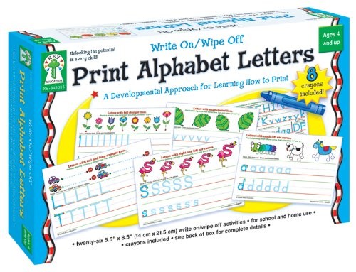 Write On/Wipe Off Cards - Print Alphabet Letters – CM School Supply