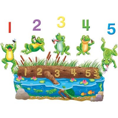 Bilingual Rhymes Flannelboard Set - Five Speckled Frogs — CM School Supply