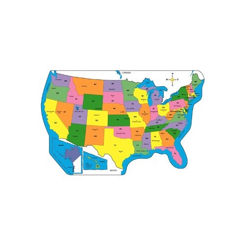 Practice U.S. Map - Labeled — CM School Supply