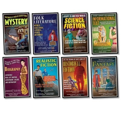 Literary Genres Bulletin Board Set — CM School Supply