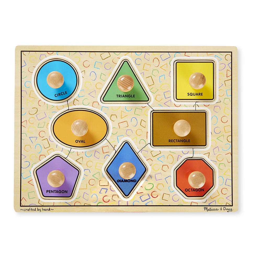 Geometric Shapes Jumbo Knob Puzzle – CM School Supply