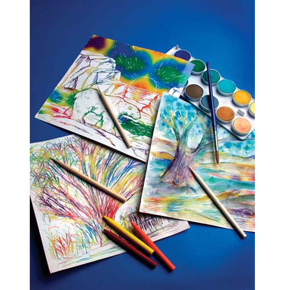 Scratch Art Paper Rainbow White (50 sheets) – CM School Supply