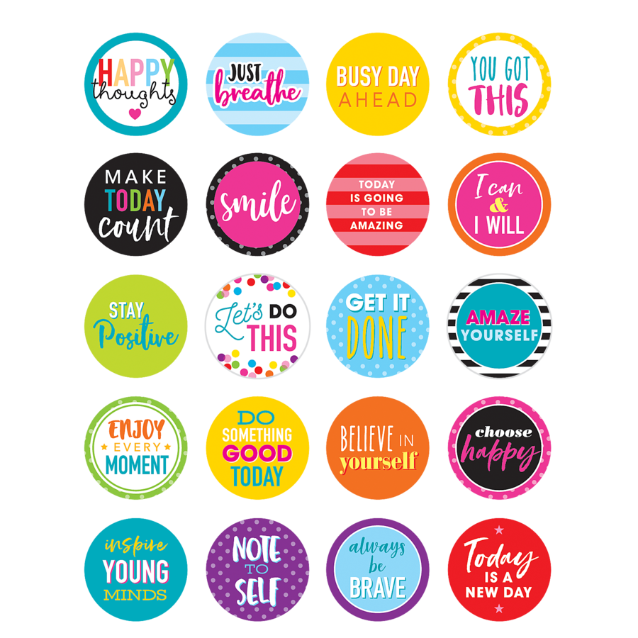 Colorful Words to Inspire Planner Stickers – CM School Supply