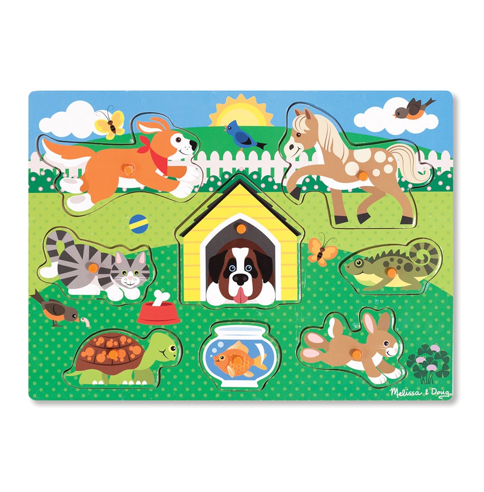 Pets Peg Puzzle - 8 Pieces – CM School Supply