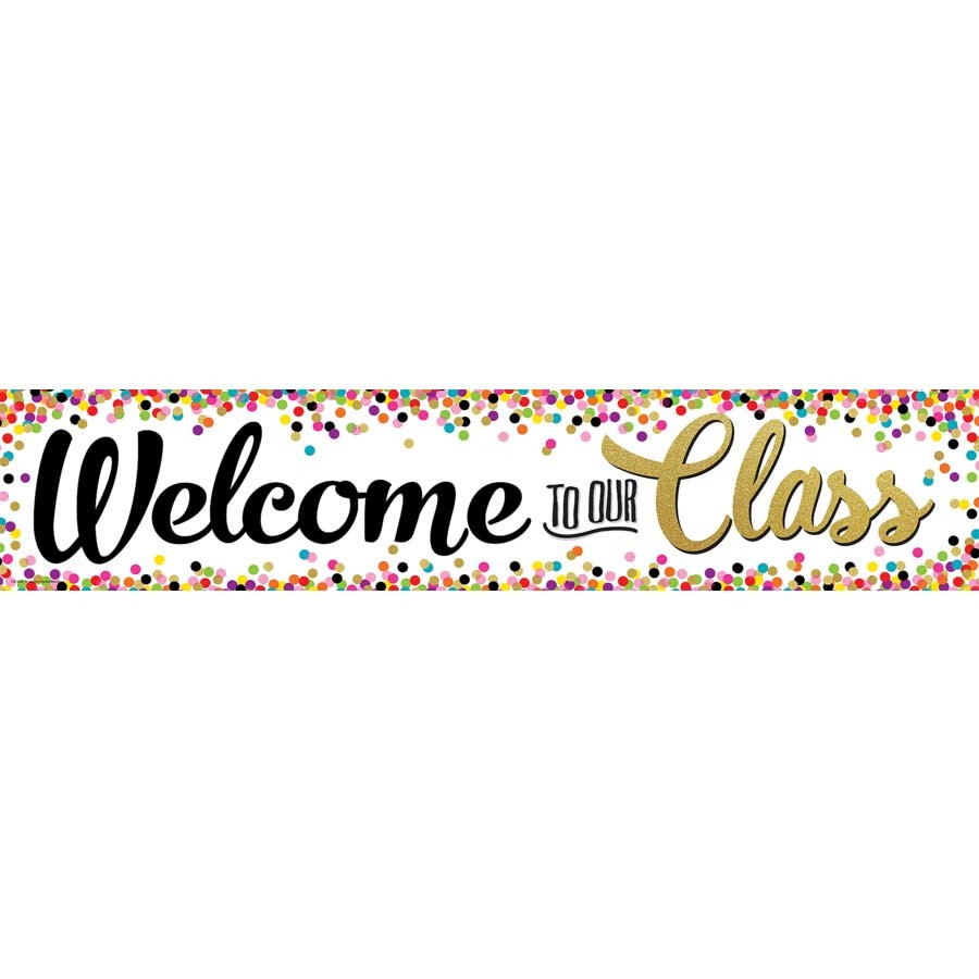 Confetti Welcome Banner(C) – CM School Supply