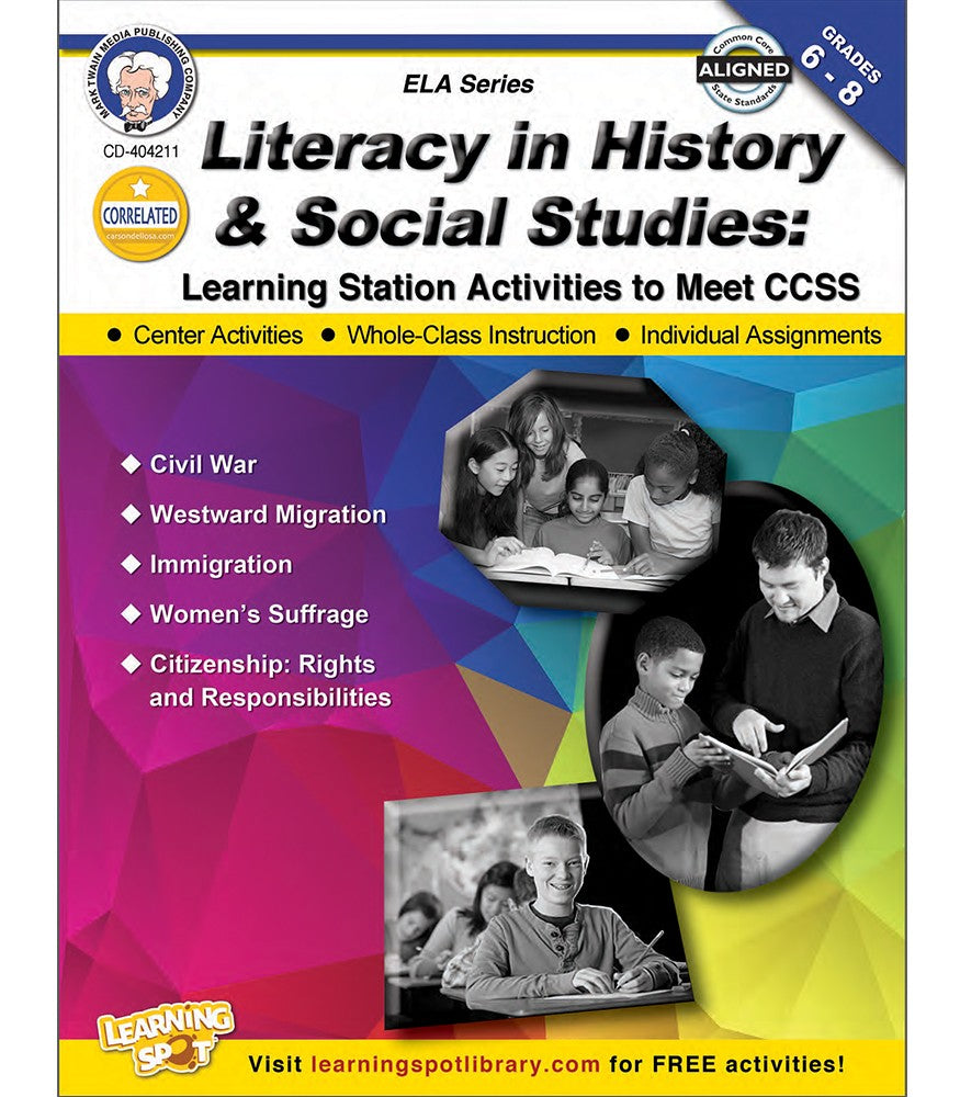 Literacy in History & Social Studies: Learning Station Activities to M ...