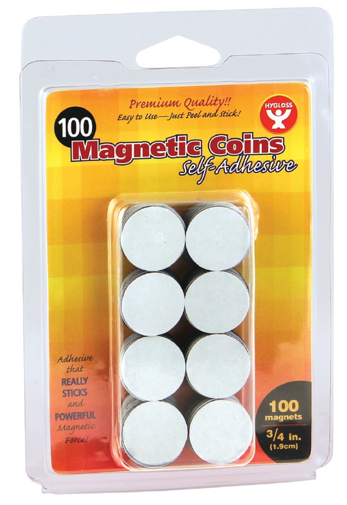 Self-Adhesive Magnetic Coins — CM School Supply