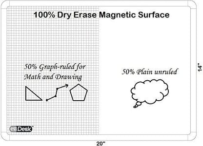 EZDesk Magnetic Dry Erase Lap Desk with Graph Ruling — CM School Supply
