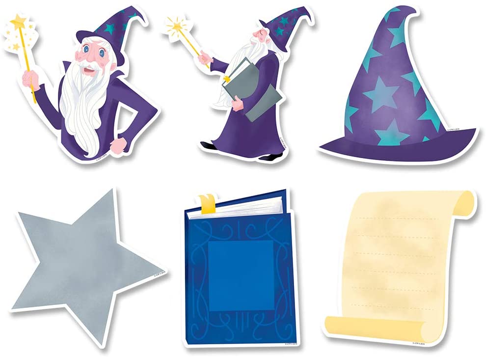 Creative Teaching Press Mystical Magical Wizardly Fun Cut Outs, 6 in ...