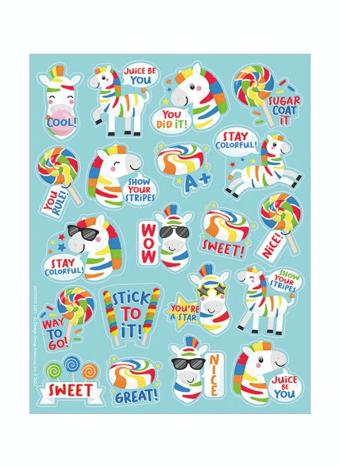 Fruit Punch Zebras Scented Stickers – CM School Supply