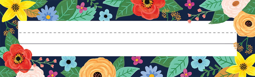 Wildflowers Flat Name Plates – CM School Supply