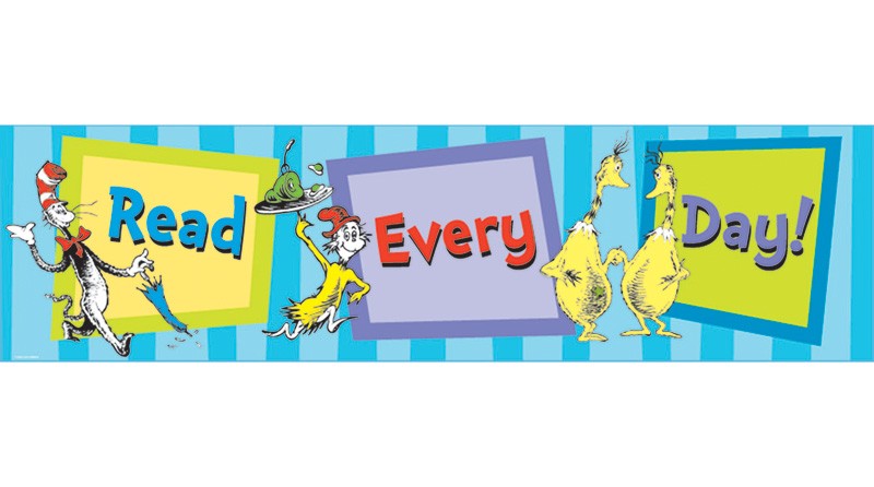 Dr. Seuss Read Every Day Classroom Banner – CM School Supply
