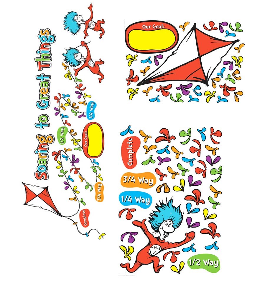 Dr. Seuss Goal Setting Bulletin Board Set – CM School Supply
