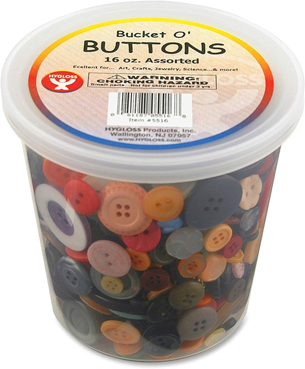 Bucket-O-Buttons, 1lb, Assorted – CM School Supply