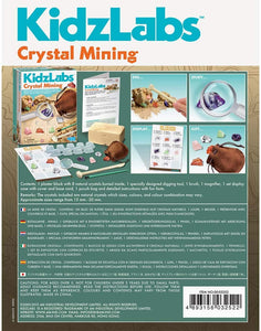 Crystal Mining Kit - DIY Geology Science Dig Excavate Gemstones Minera ...